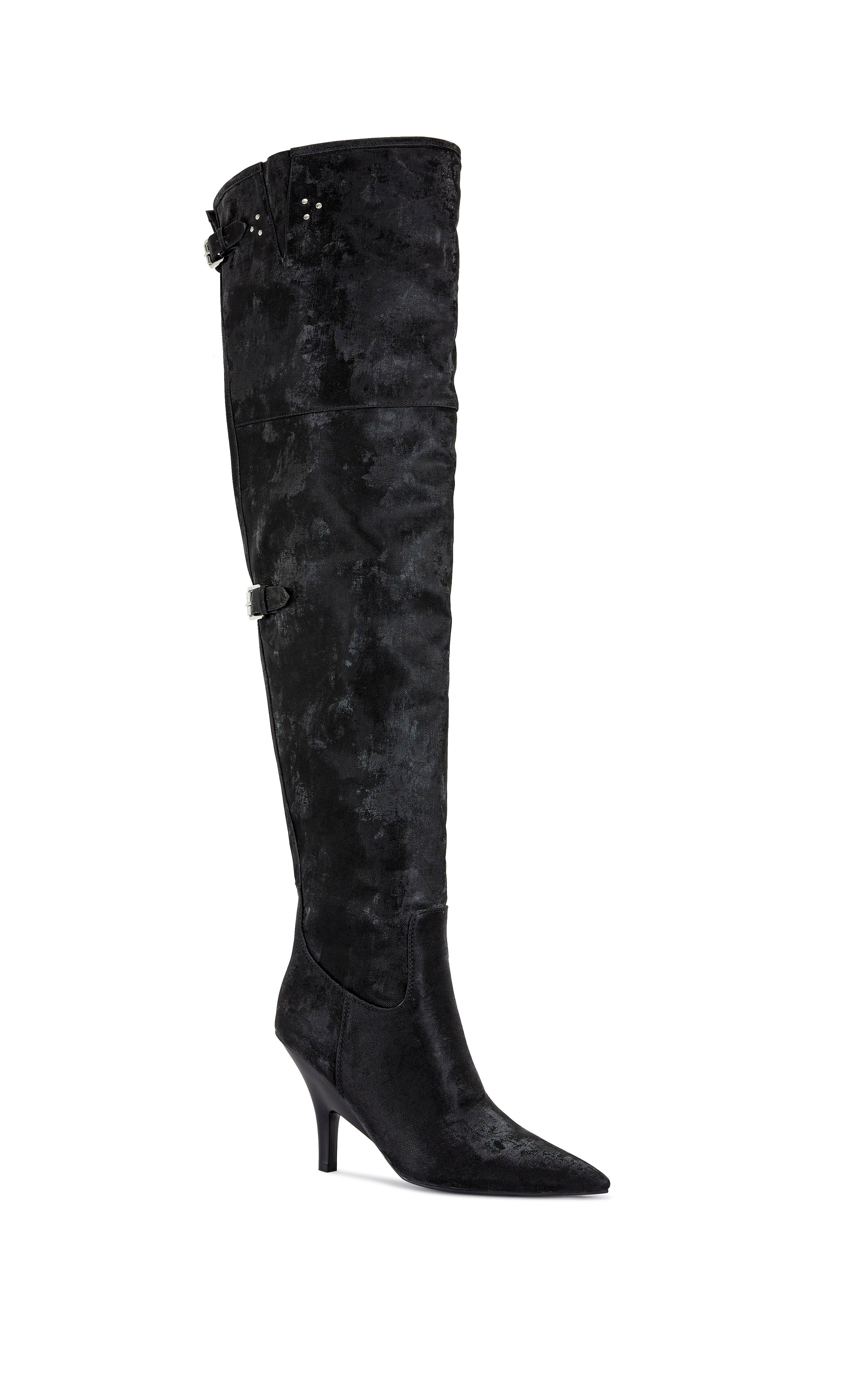 BACKER-BLACKSHINE STILETTO BOOT | AZALEA WANG