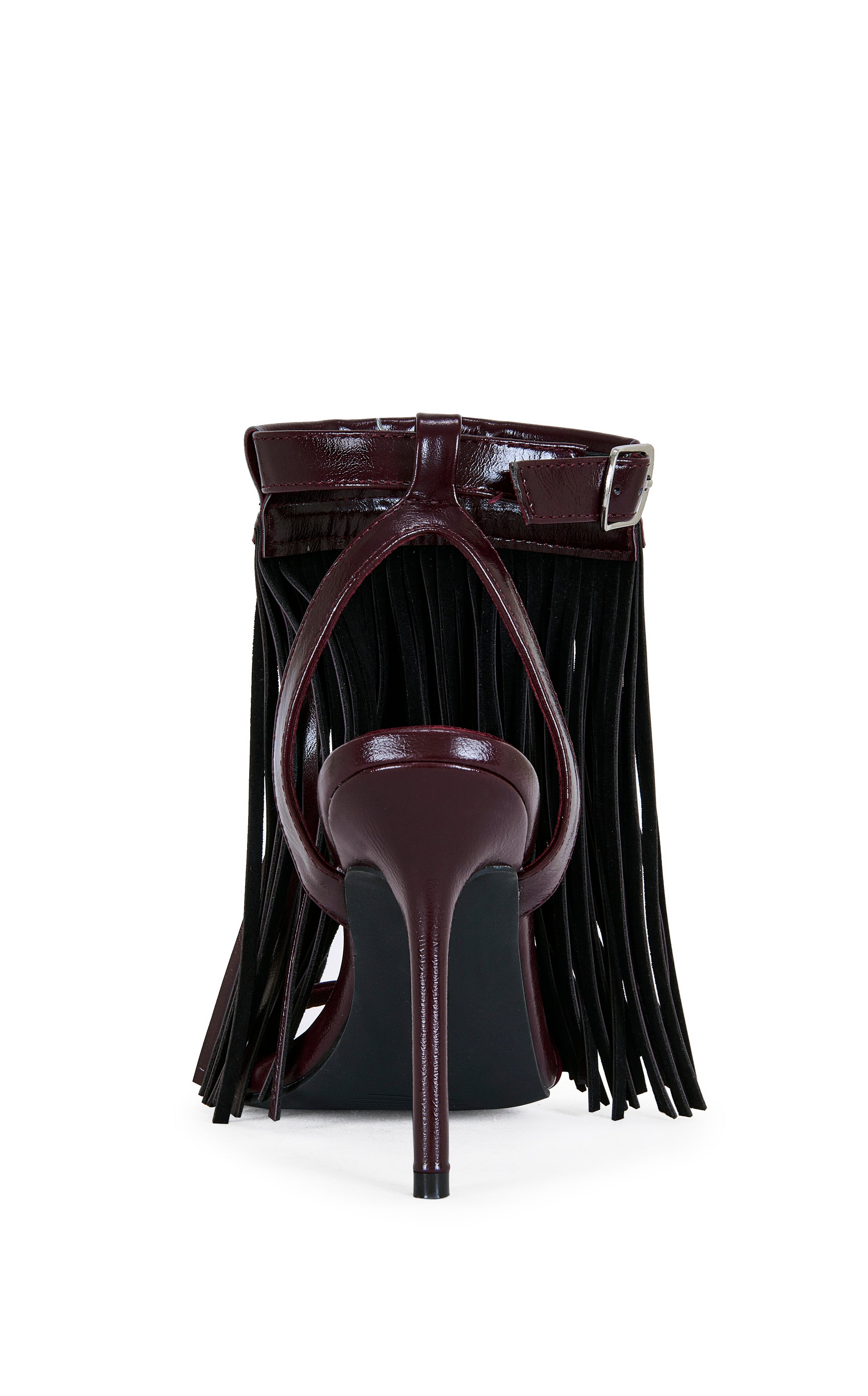 ANTIQUE-BURGUNDY STILETTO SANDAL | AZALEA WANG
