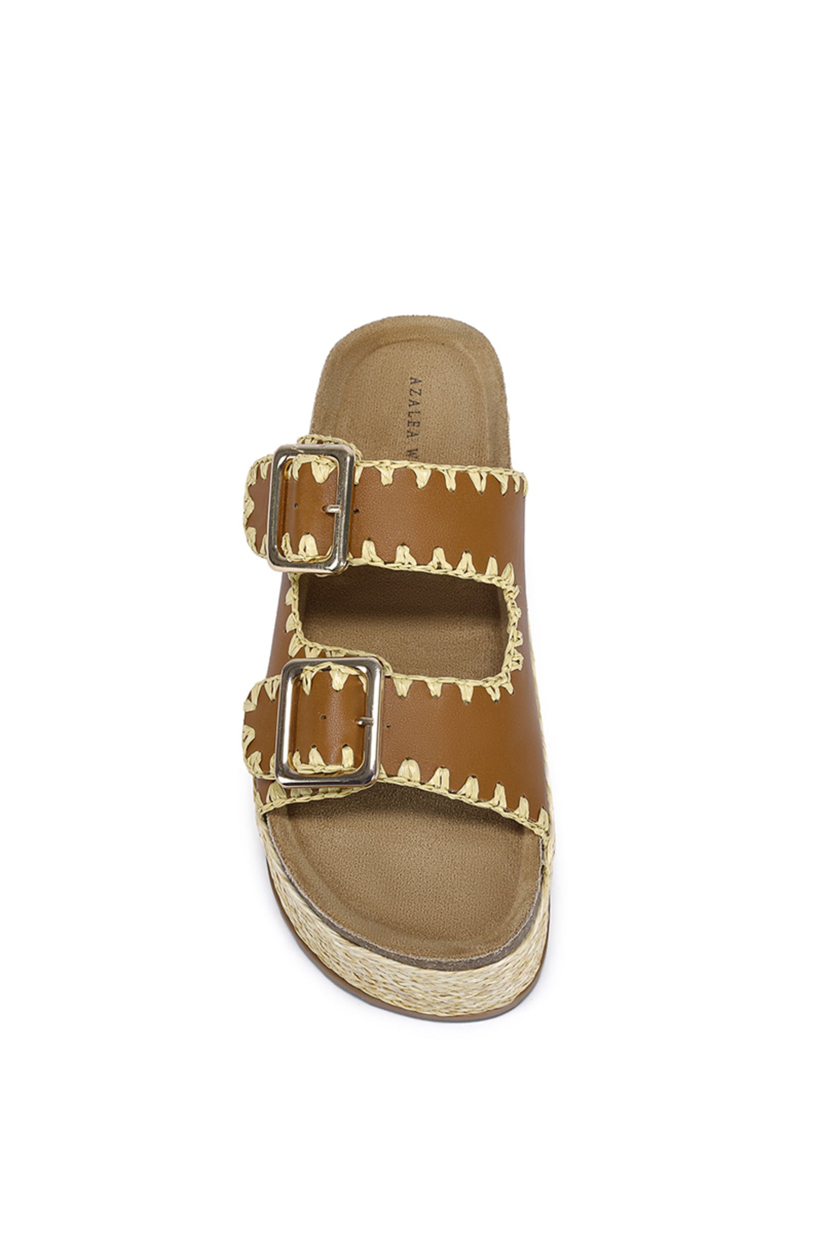 CALLUNA-TAN FLATFORM SANDAL | AZALEA WANG