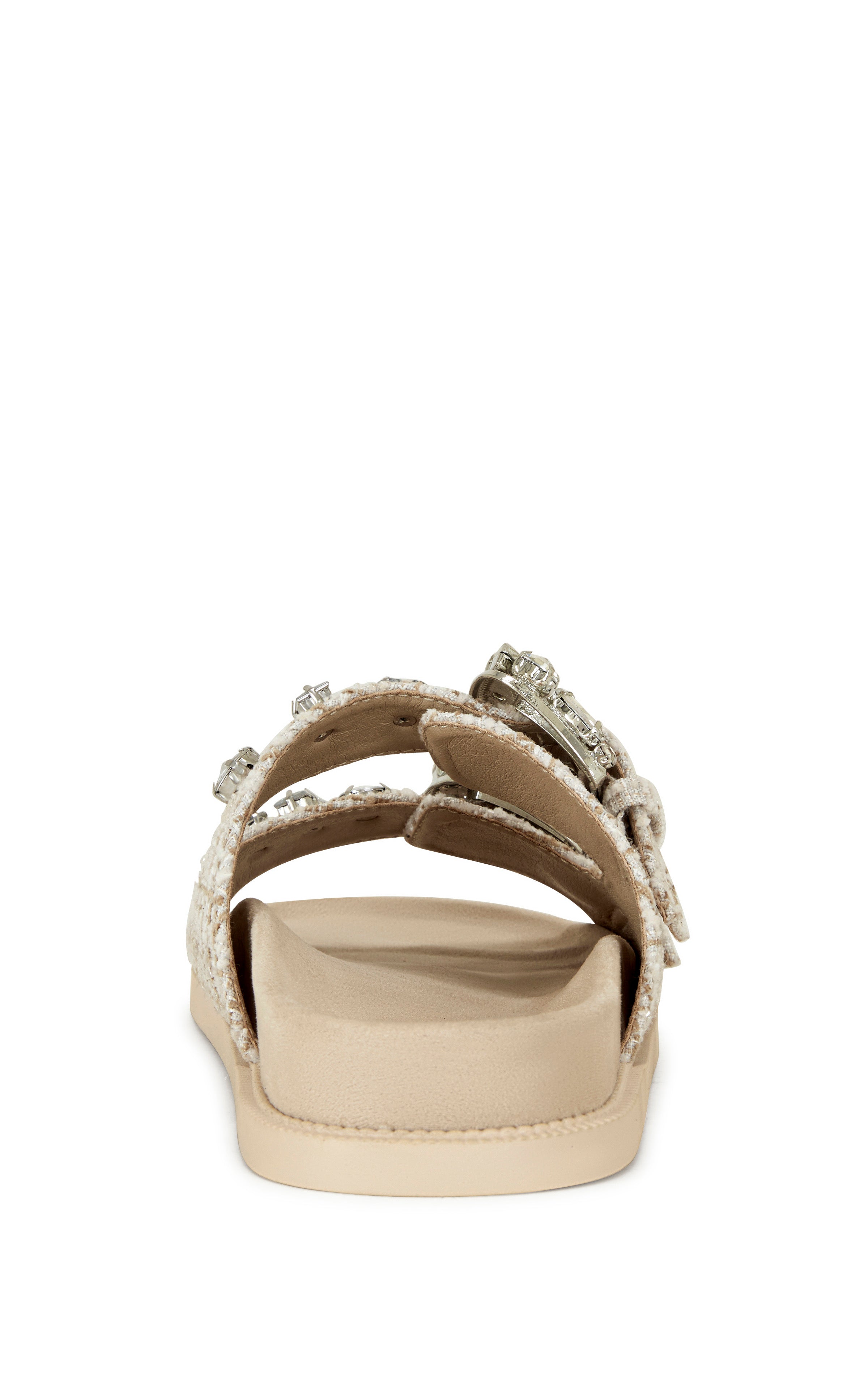 DONTAE-BEIGE FLAT SANDAL | AZALEA WANG