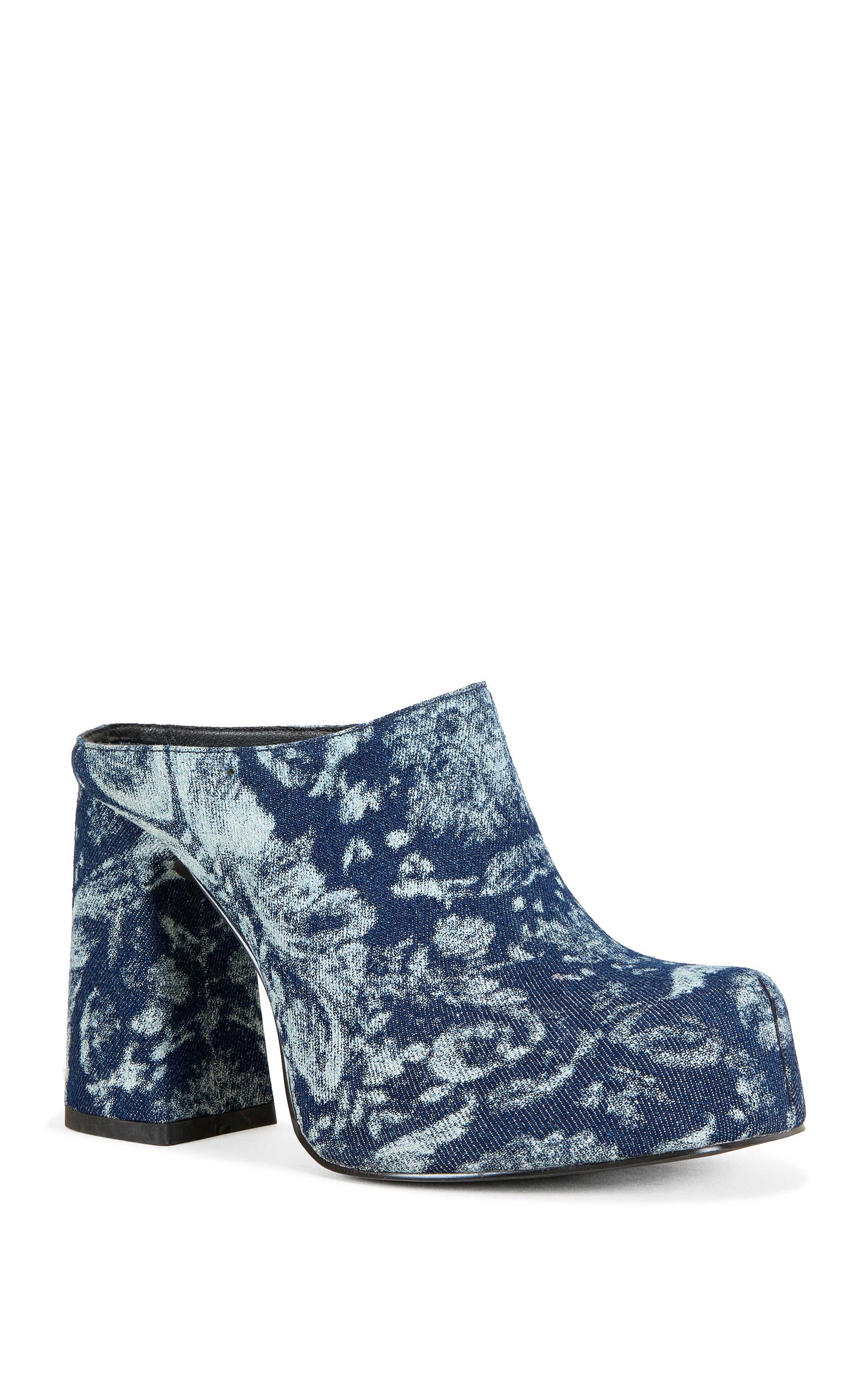 FLOREA-DENIM PLATFORM MULE | AZALEA WANG
