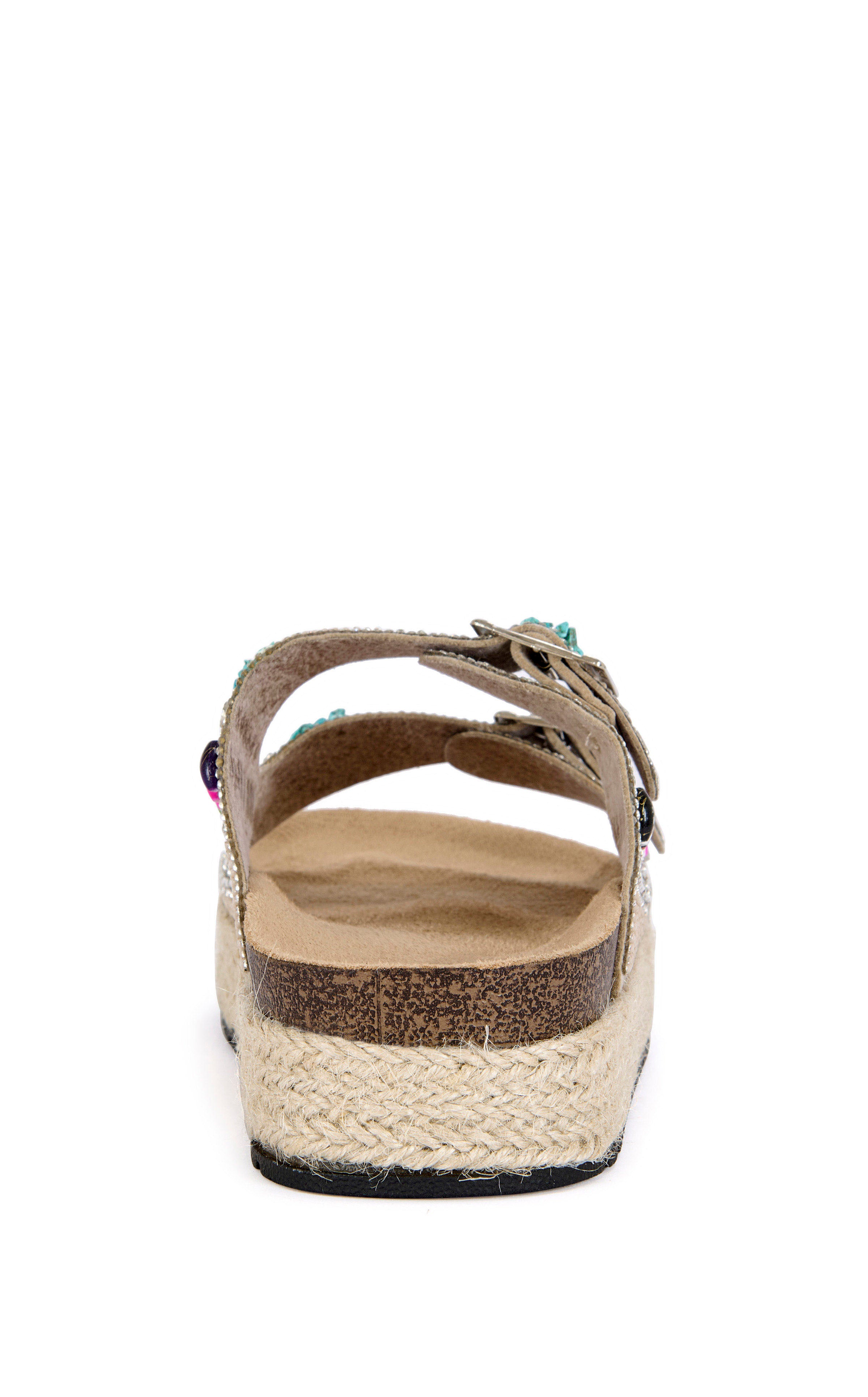 KAYLUM-BEIGE FLATFORM SANDAL | AZALEA WANG