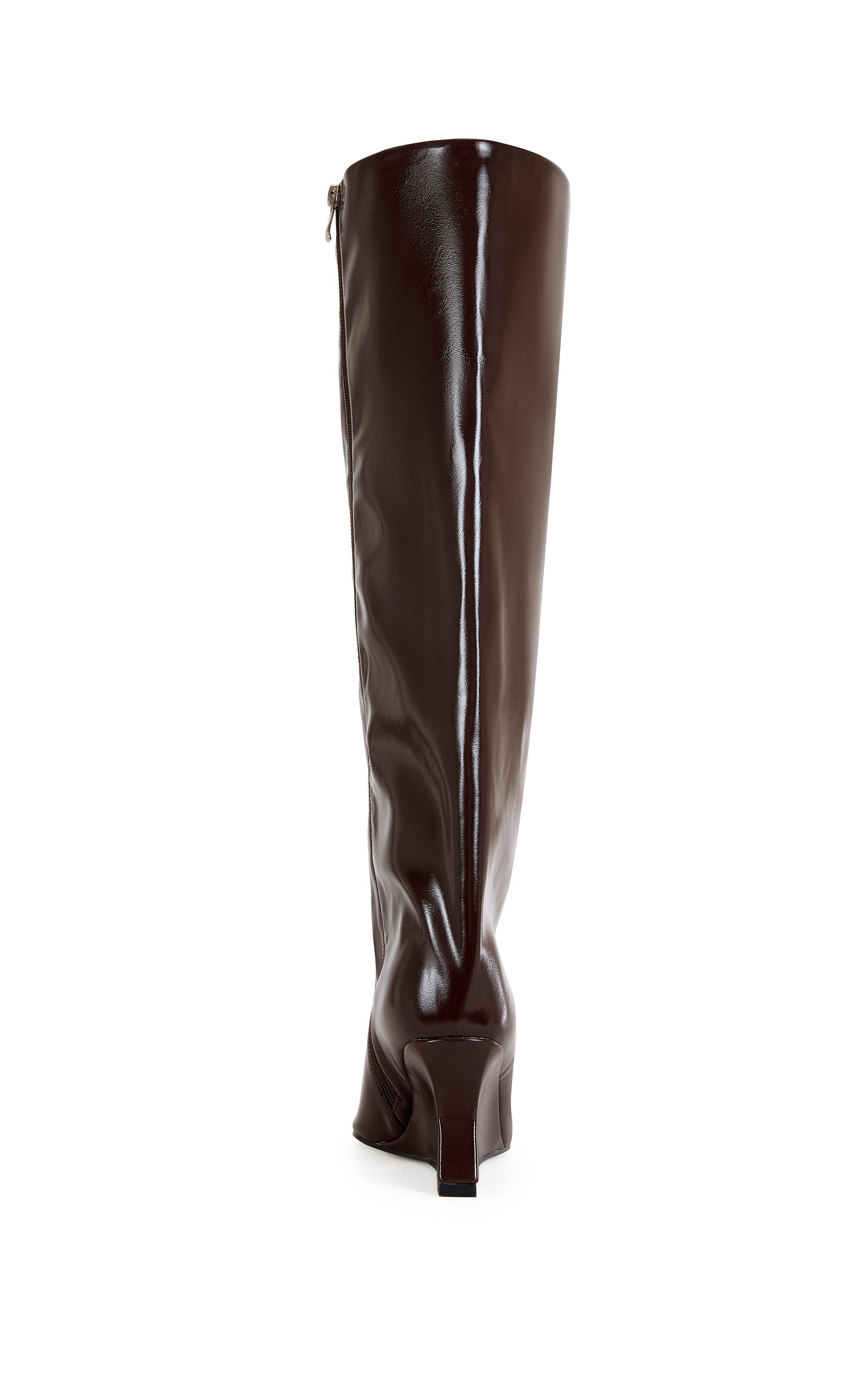 KENYA-BROWN WEDGE BOOT | AZALEA WANG
